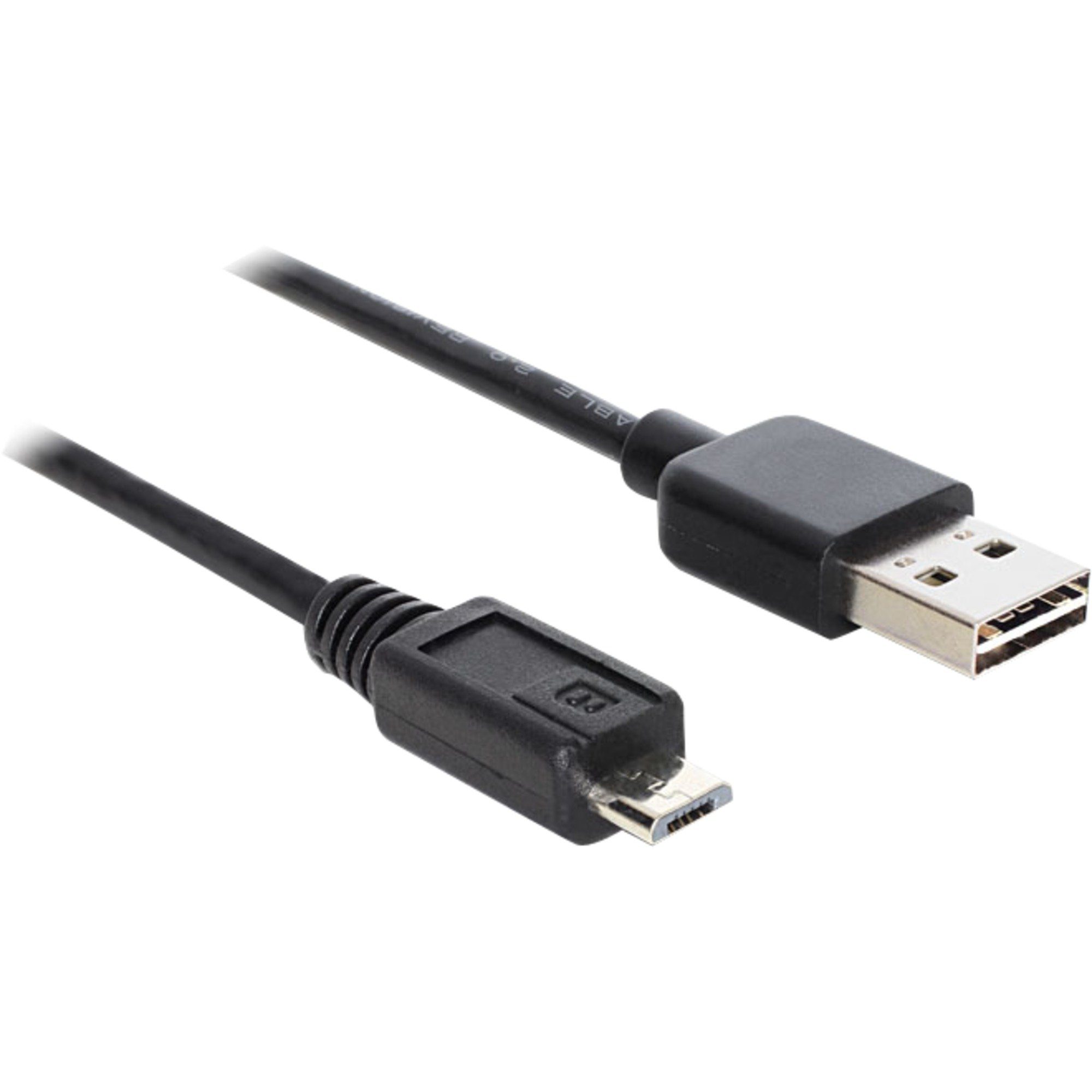 Delock EASY-USB 2.0 Kabel, USB-A Stecker > Micro-USB Stecker USB-Kabel ...