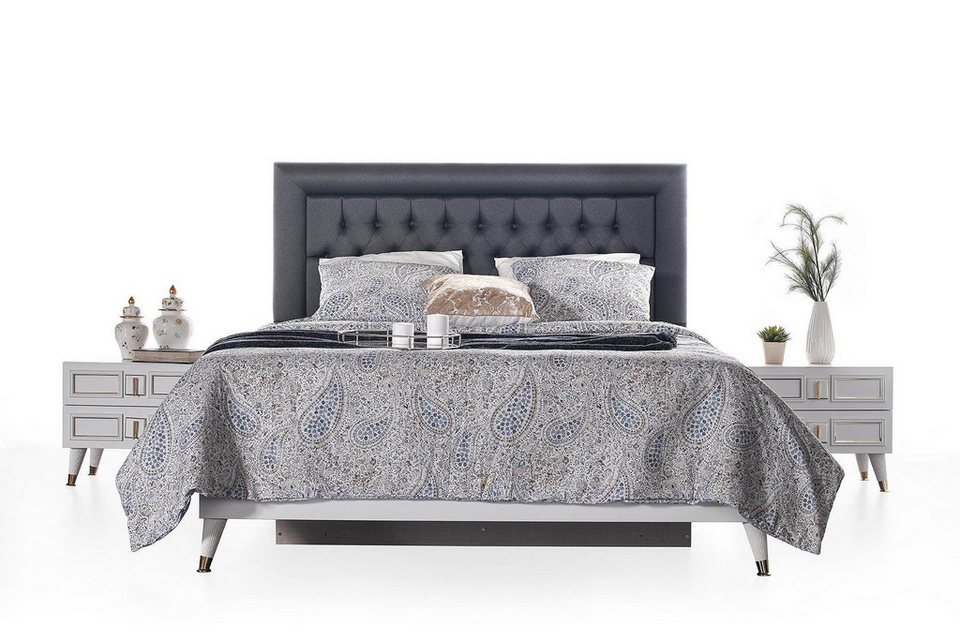 Jvmoebel Schlafzimmer Set Luxus Schlafzimmer Garnitur Bett Nachttische