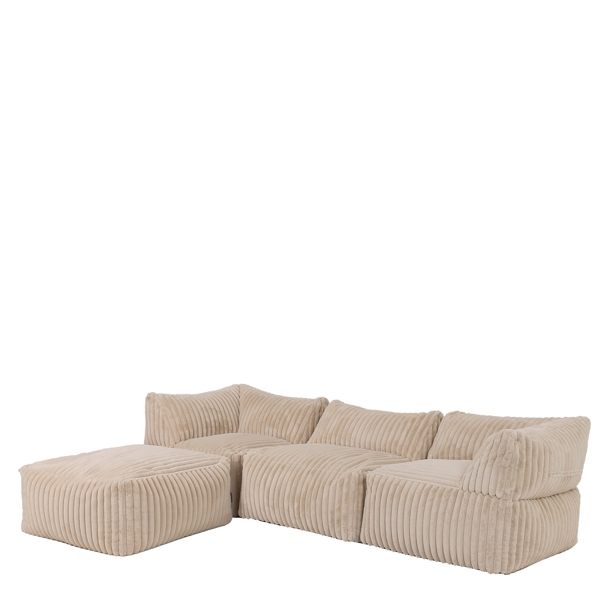 icon Sitzsack icon Sitzsack Modular Ecksofa Kunstfell 4-tlg Sofa für ...