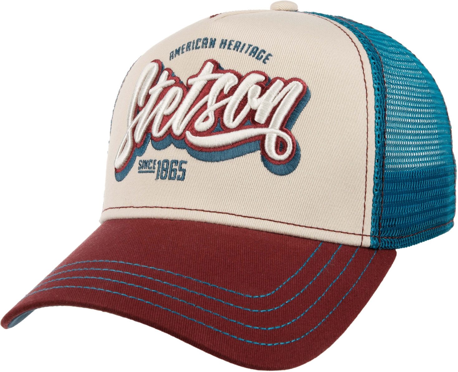 Stetson Baseball Cap Trucker Cap "One For All" mit Netzeinsatz