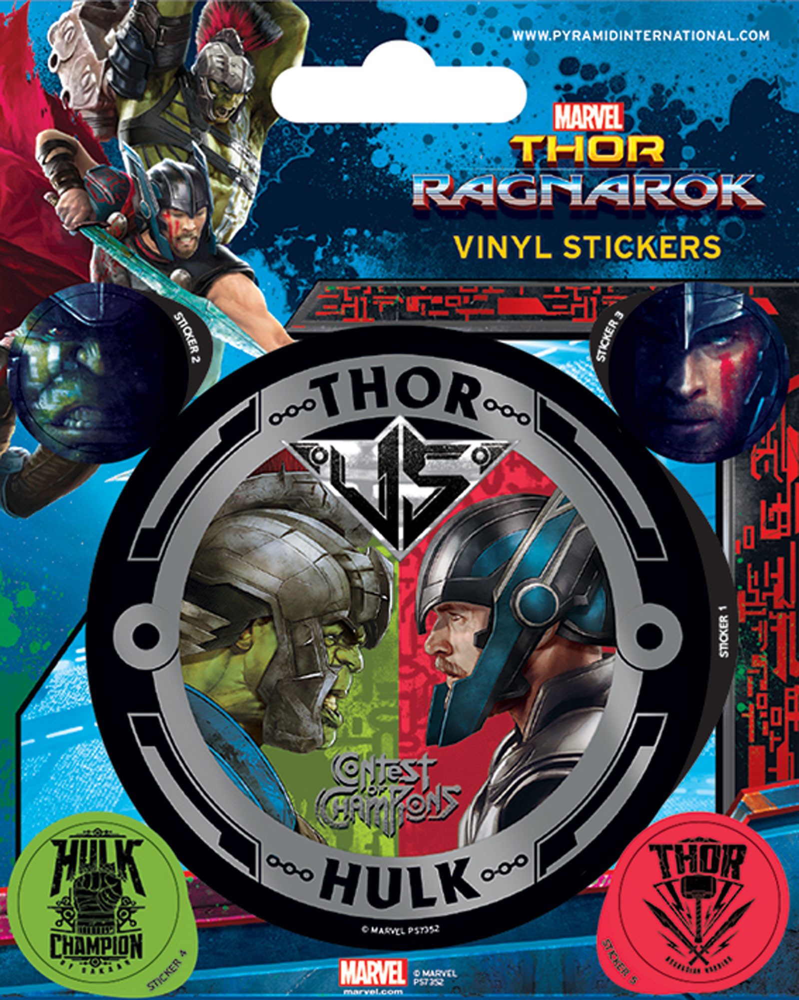 Sticker Thor 3, Ragnarok - Sticker-Sets - Thor vs Hulk