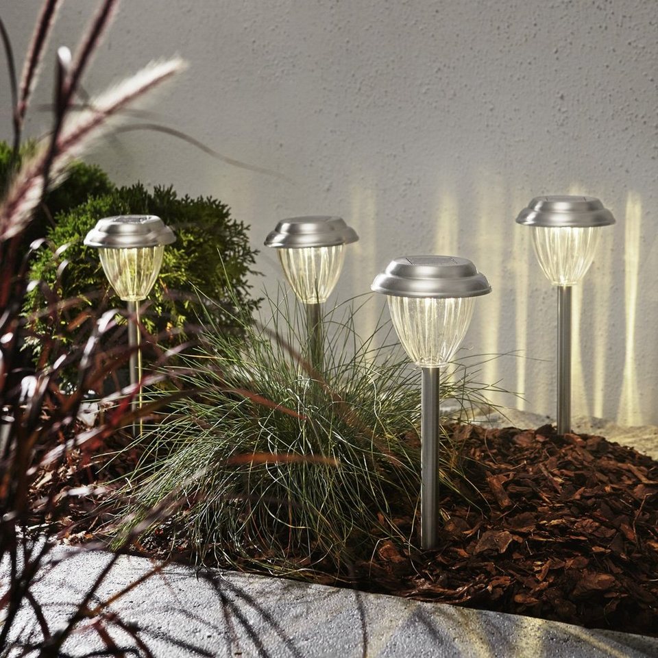 Star Trading Led Pollerleuchte Led Solar Wegleuchte Palma Warmweiße