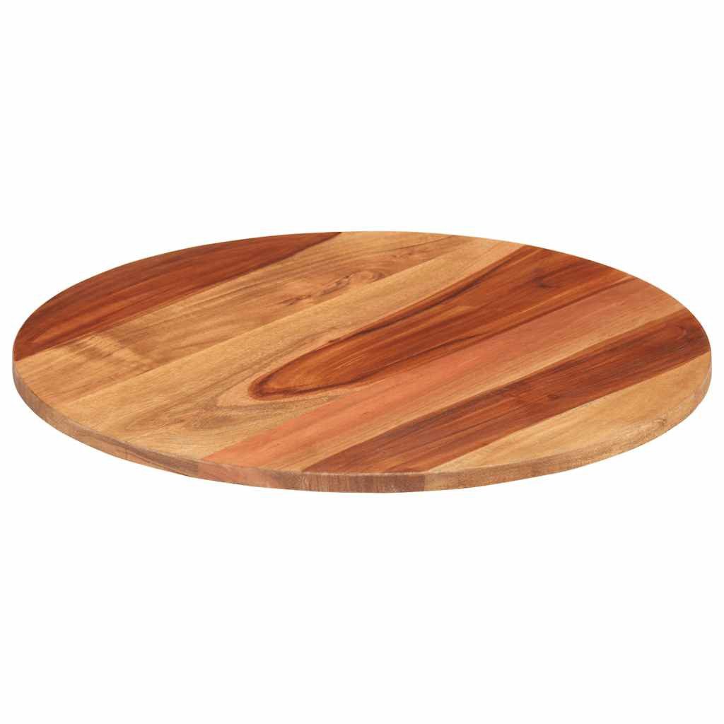 furnicato Tischplatte Runde aus Massivholz, 40 cm Durchmesser, poliert ...