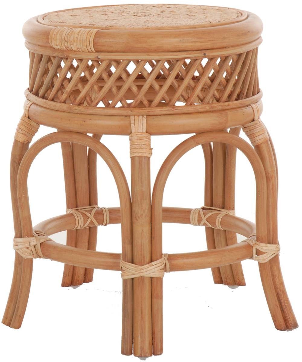 Krines Home Sitzhocker Stabiler Rattanhocker 5 Beine Sitzhocker ...