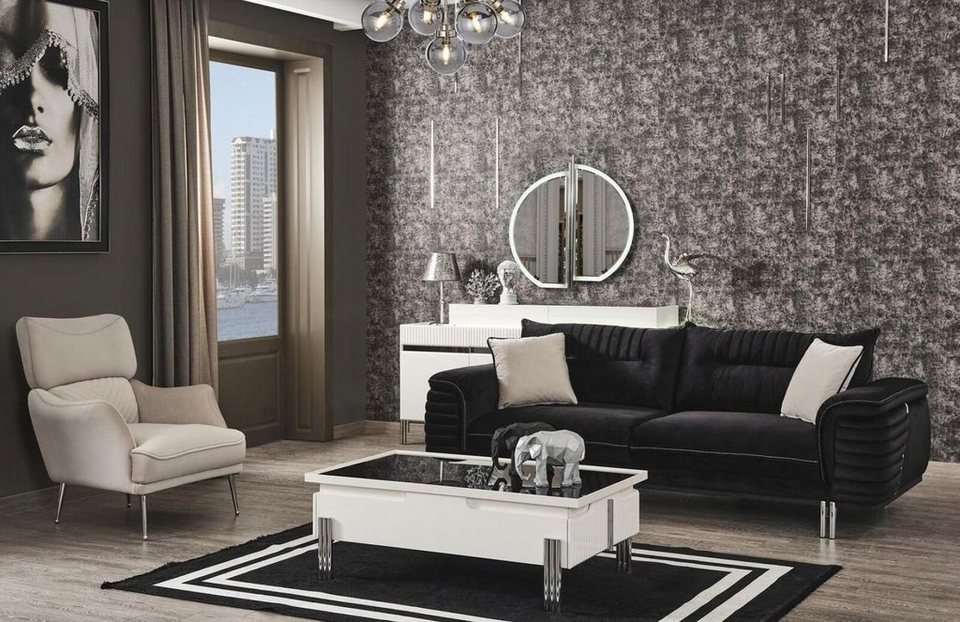Jvmoebel 3 Sitzer Klassischer Dreisitzer Sofa Couch Polster Möbel