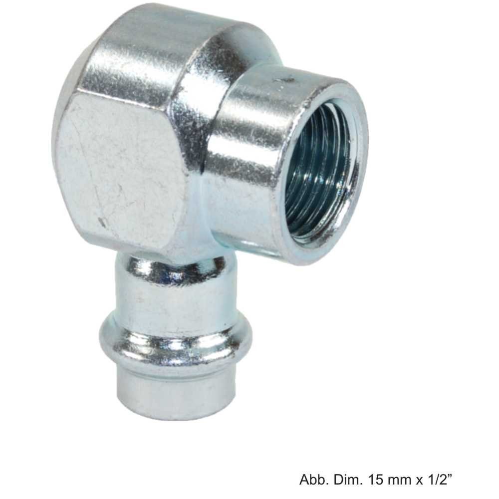 Viega Wasserrohr Viega Prestabo Winkel 90° IG, Modell 1114.2, 28 mm x 3/4"