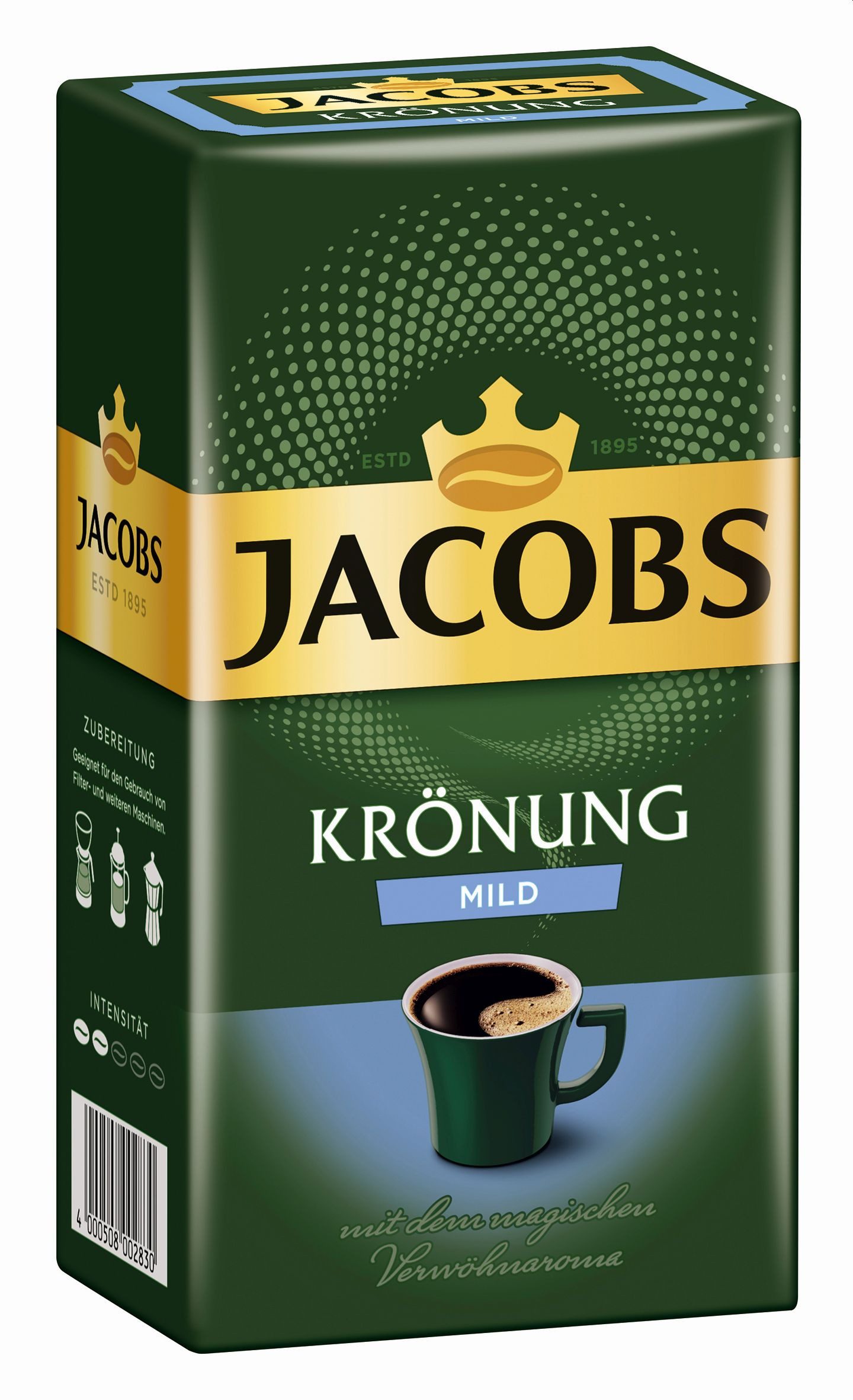 JACOBS Wasserbar Jacobs 7040340 Kaffee Krönung mild 500 g