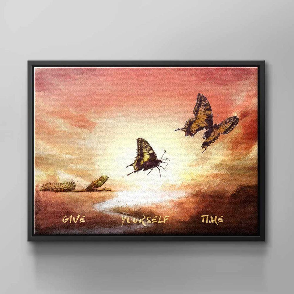 Dotcomcanvas® Leinwandbild Natur Motivation Wandbild Mindset Wachstum