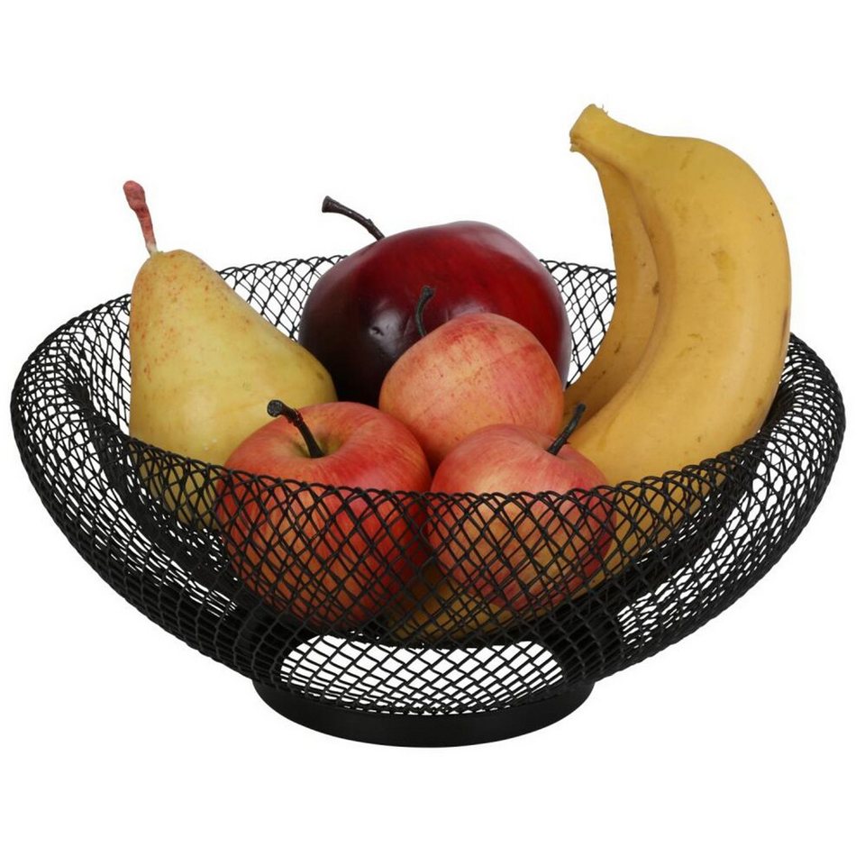 Buri Obstschale Metall Obstkorb 25cm Obstschale Metallschale