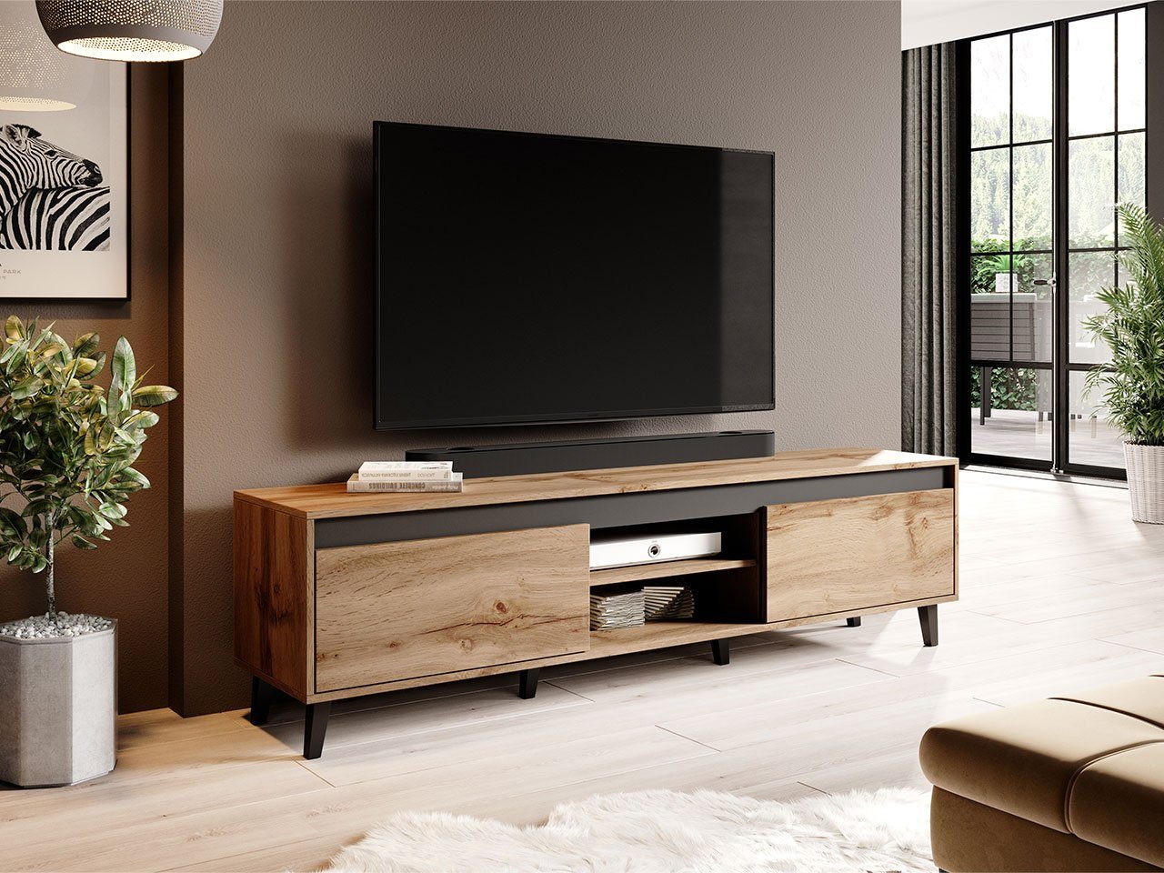 Tv Bank Eiche