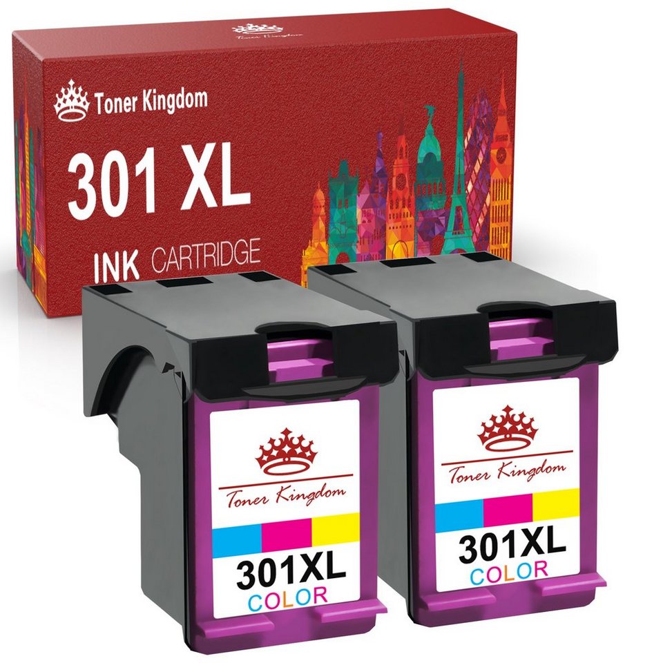 Toner Kingdom Kompatible Für Hp 301 Xl 301xl Tintenpatrone 2er Pack
