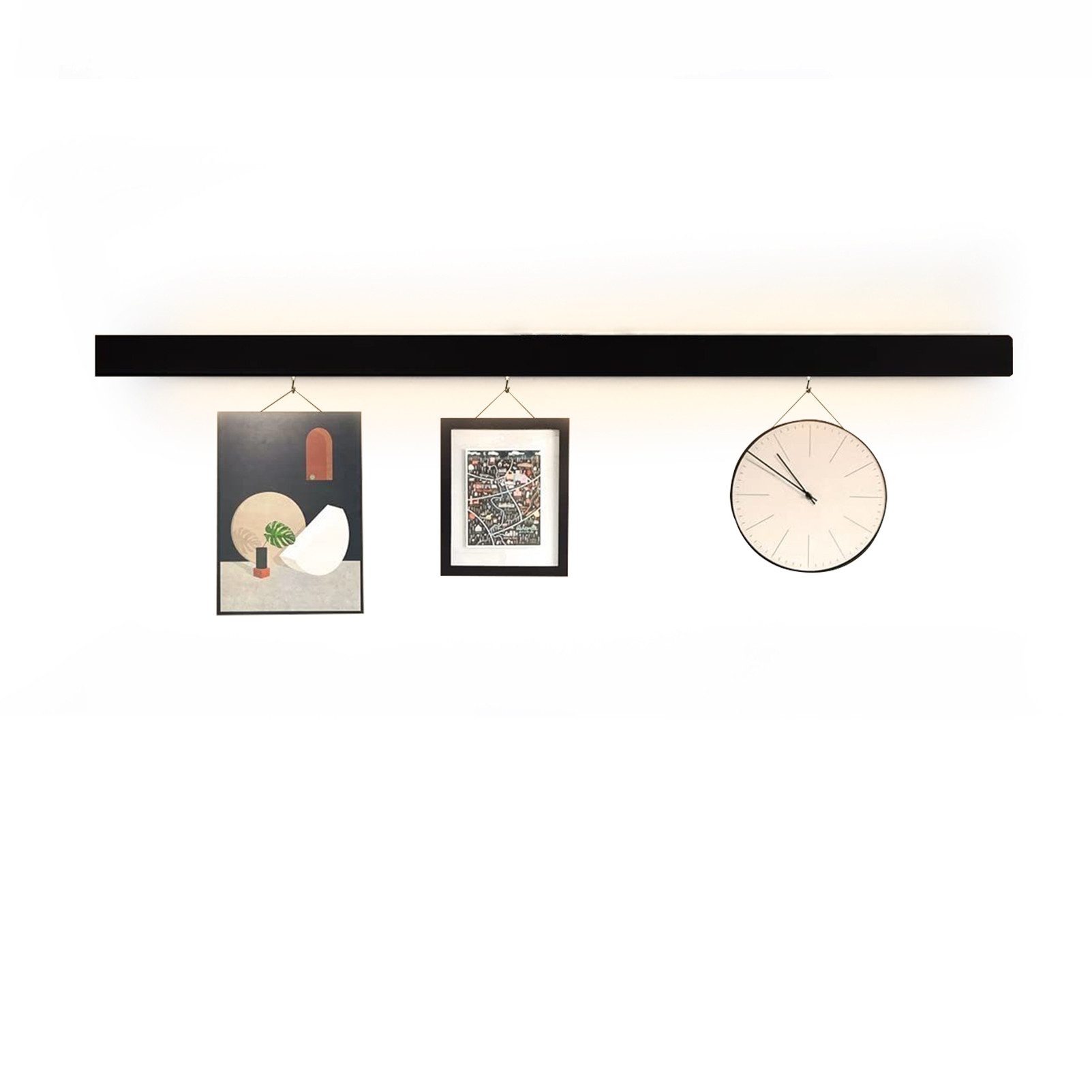 Zmh Led Wandleuchte Innen Wohnzimmer 100cm Beleuchtung Schwarz Mit 3