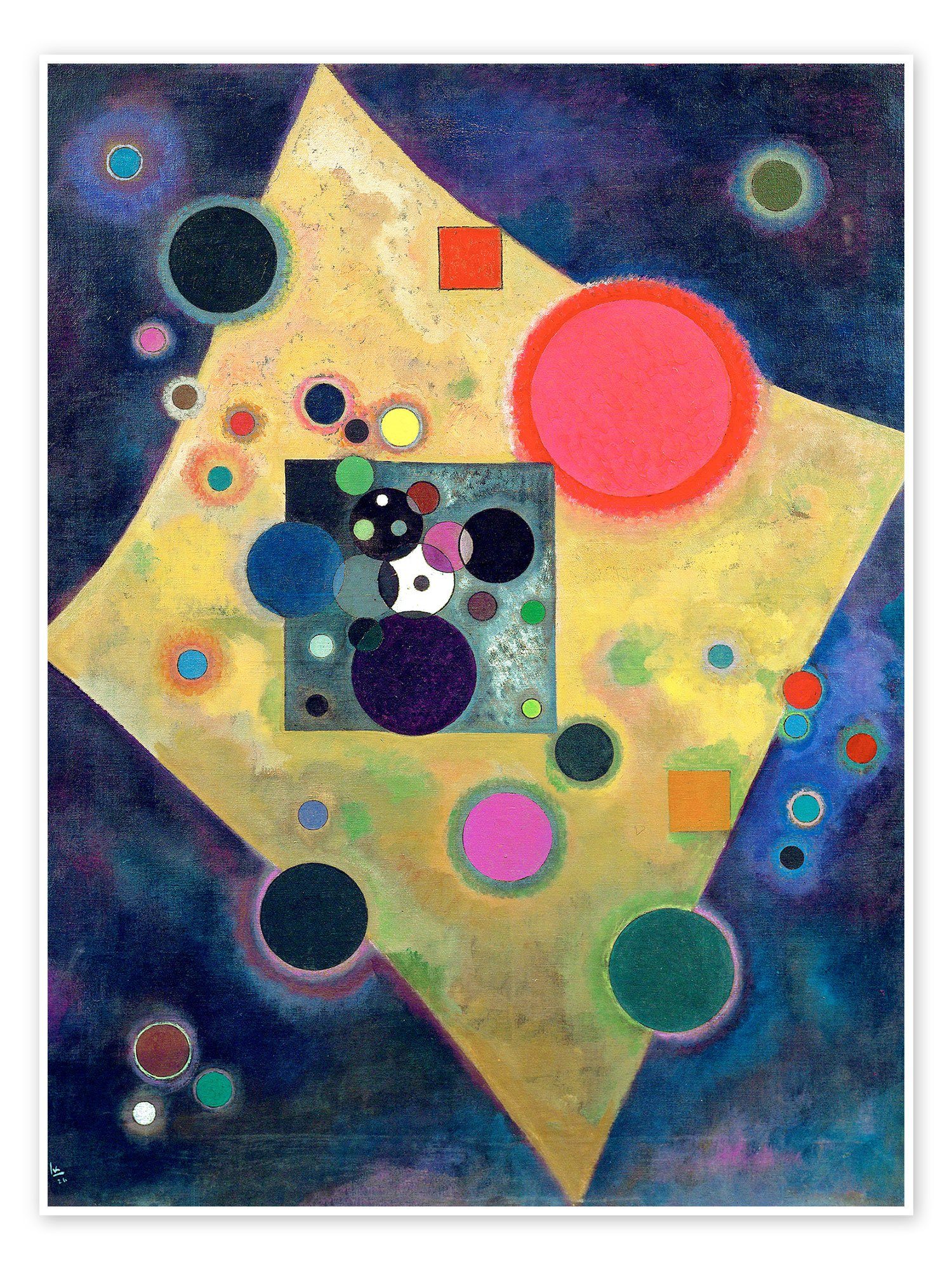 Posterlounge Poster Wassily Kandinsky Akzent In Rosa Malerei