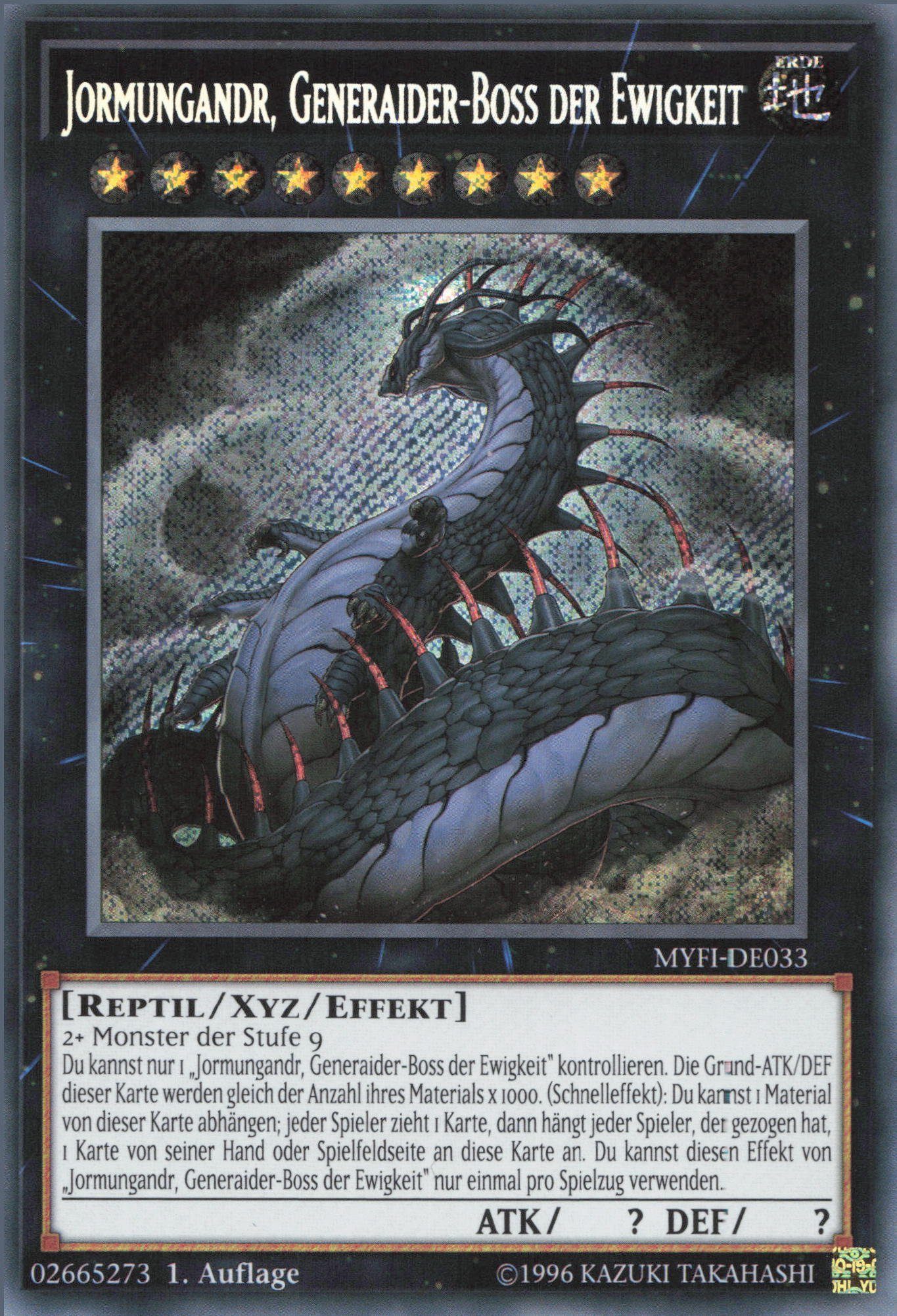 Recollectibles Sammelkarte Yugioh Karte Jormungandr Generaider Boss