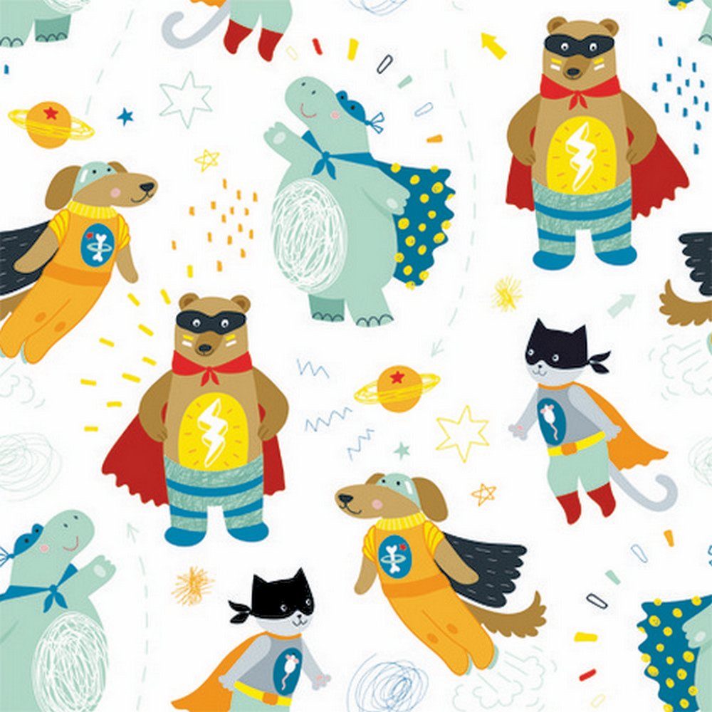 Ti Flair Papierserviette 20 Servietten Superheros 33x33cm 20 St