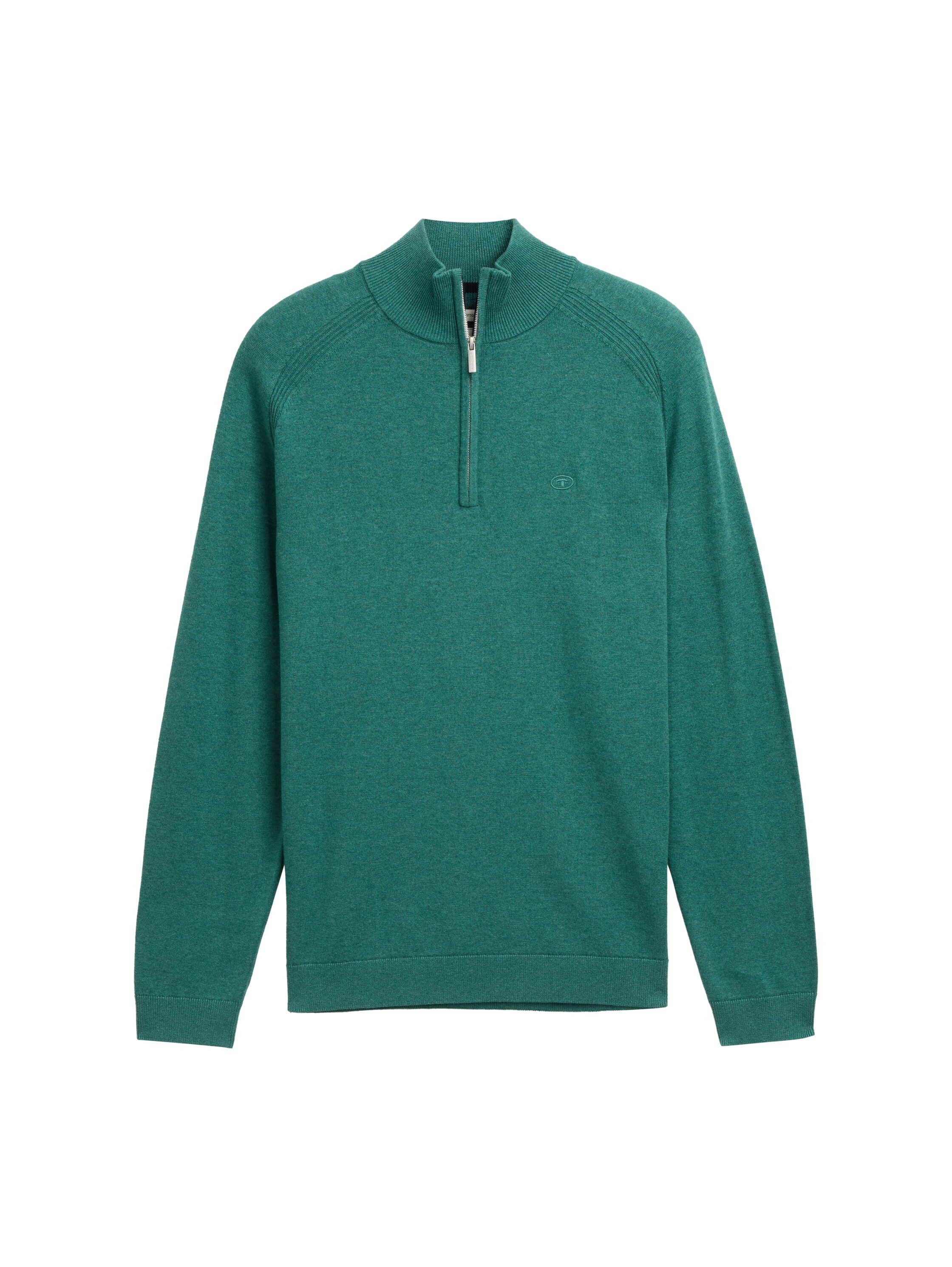 TOM TAILOR Troyer mit Logo Stickerei, Seemannspullover