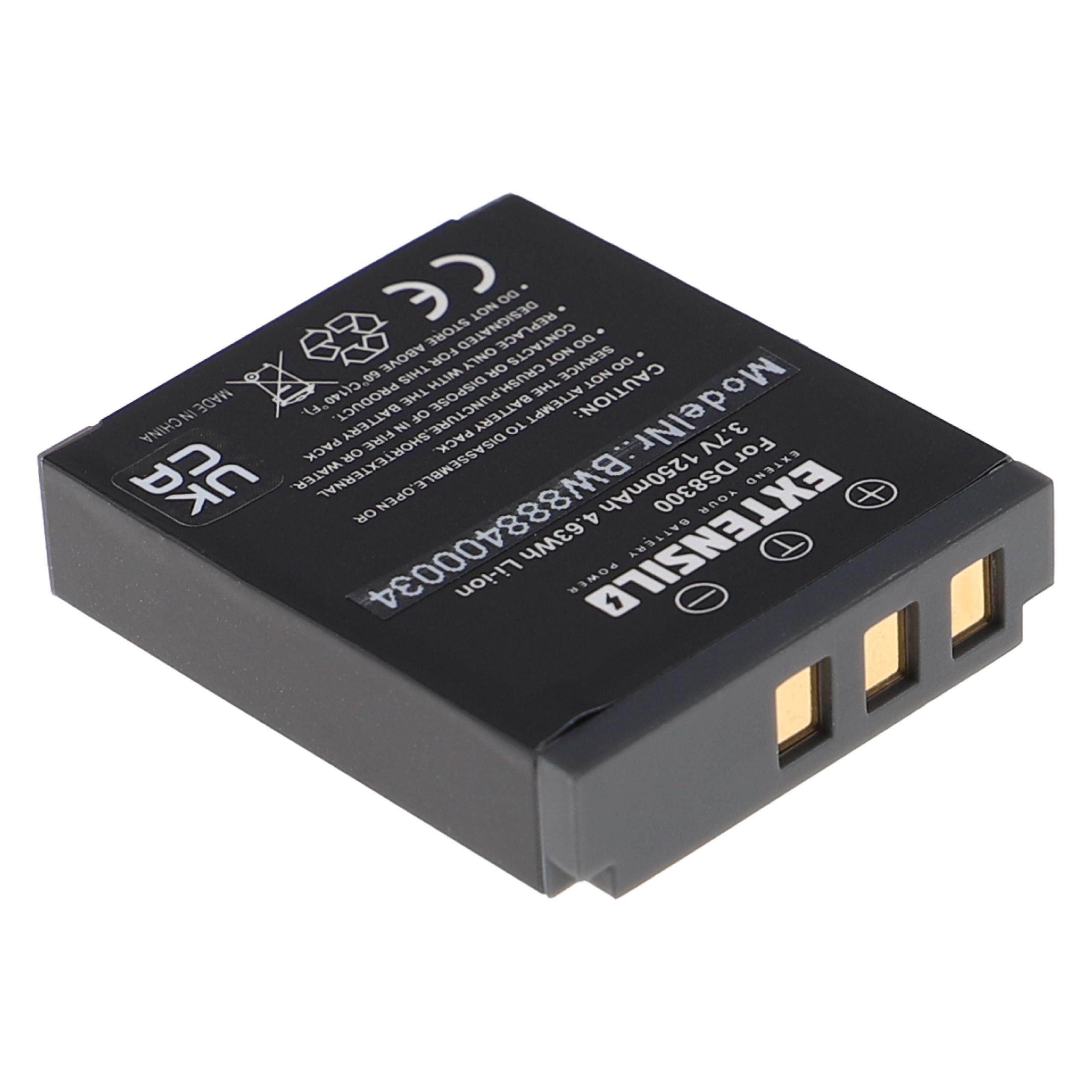 Extensilo kompatibel mit Rollei Compactline 150 Kamera-Akku Li-Ion 1250 mAh (3,7 V ...