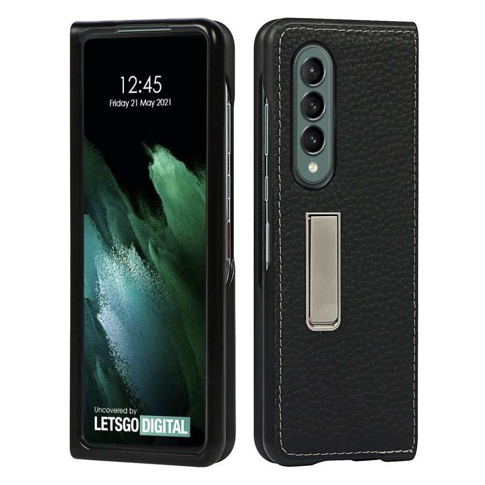 Wigento Handyhülle Für Samsung Galaxy Z Fold3 5g Design Kunst Leder