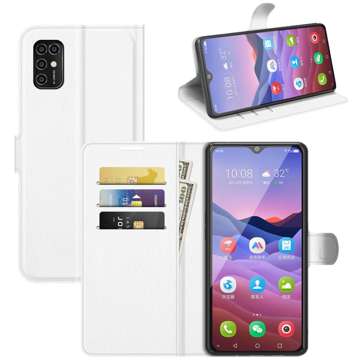 Wigento Handyhülle Für Zte Blade V2020 Smart Handy Tasche Wallet