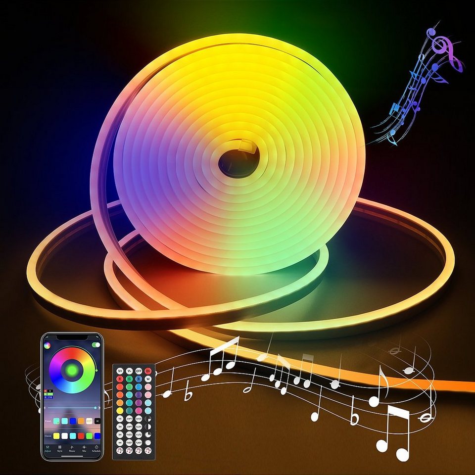 Letgospt Led Streifen Led Strip 5m Led Streifen Mit Bluetooth App