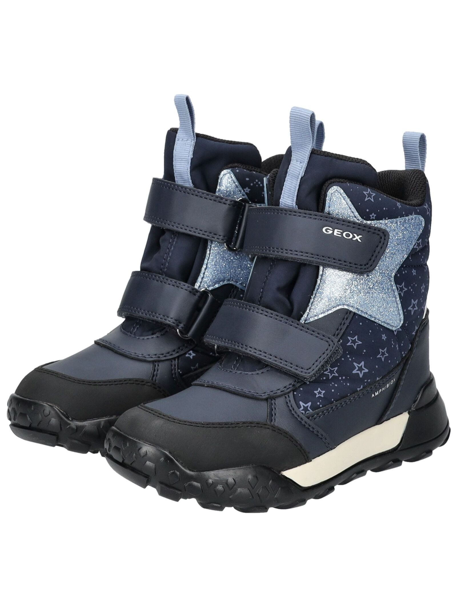 Geox Geox Stiefel Lederimitat/Textil Snowboots, Absatzform: flach