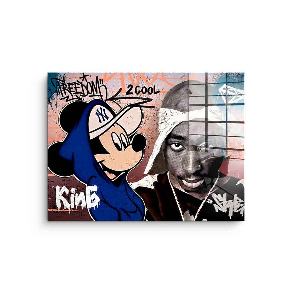 Dotcomcanvas® Acrylglasbild Two Cool Acrylglas Acrylglasbild 2pac