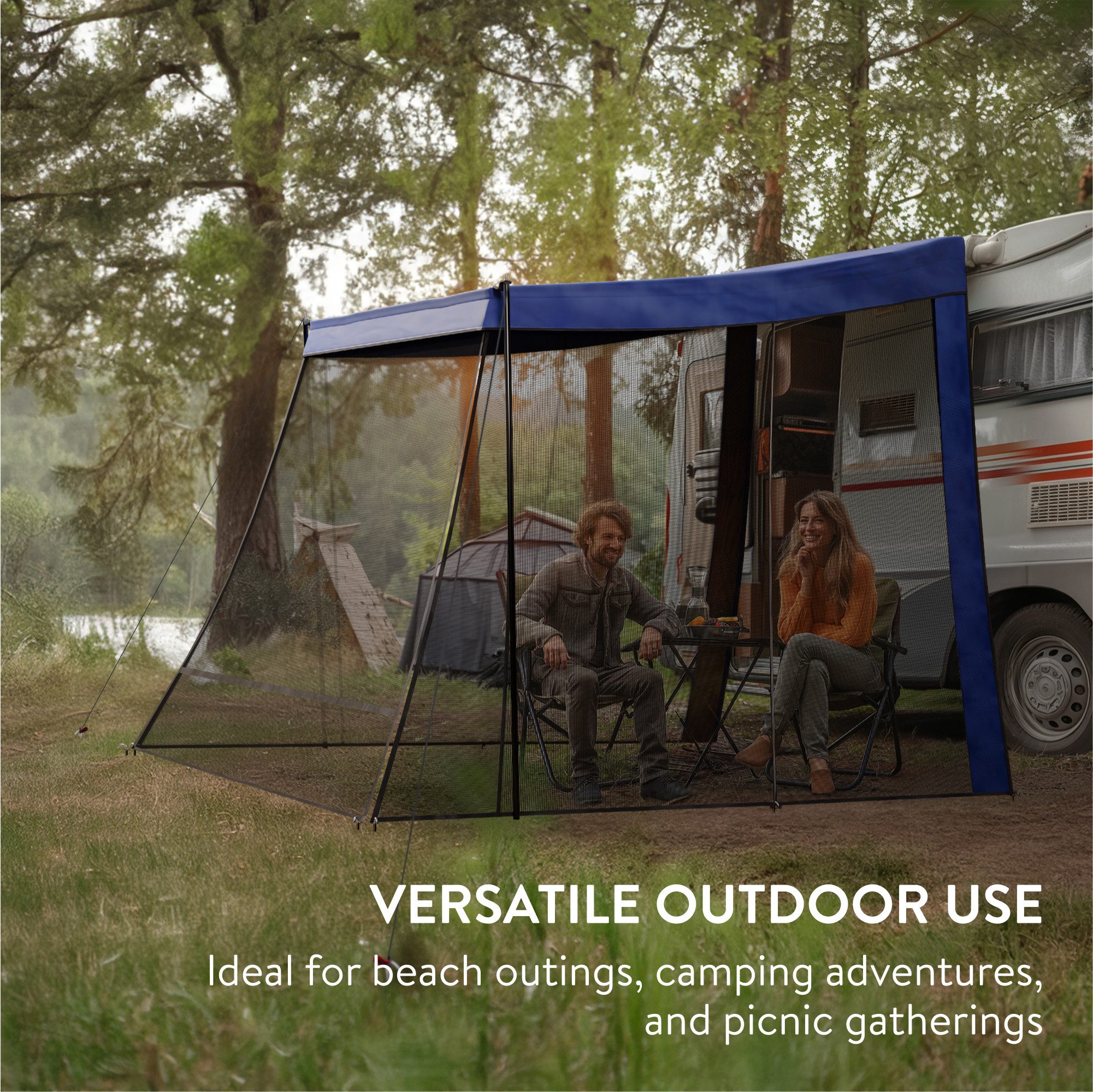 Navaris Markisenvorzelt Dachzelt Auto - Heckzelt Auto - Autozelt ...