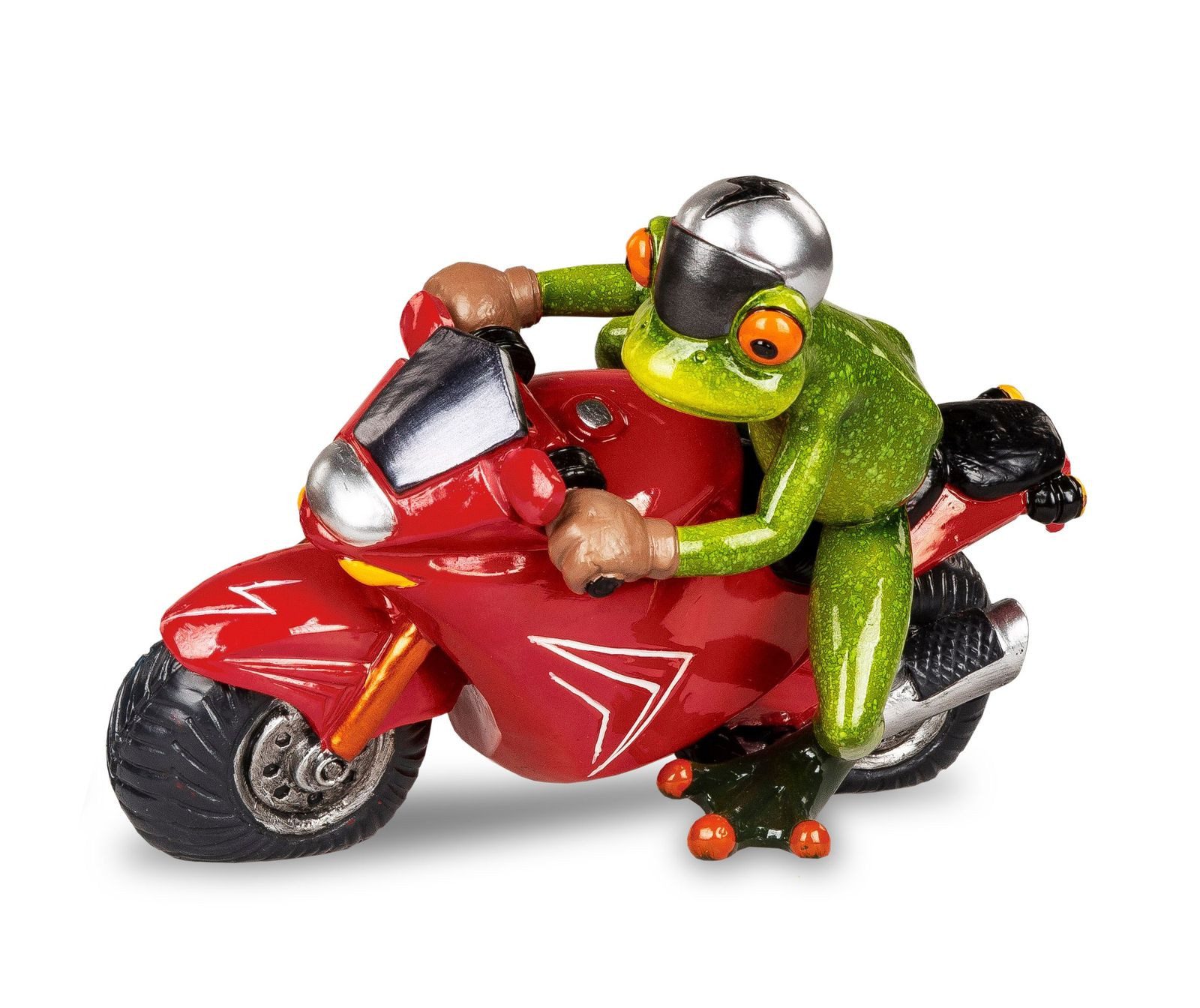 Formano Sammelfigur Formano Lustige Frösche Figur Frosch Motorradfahrer
