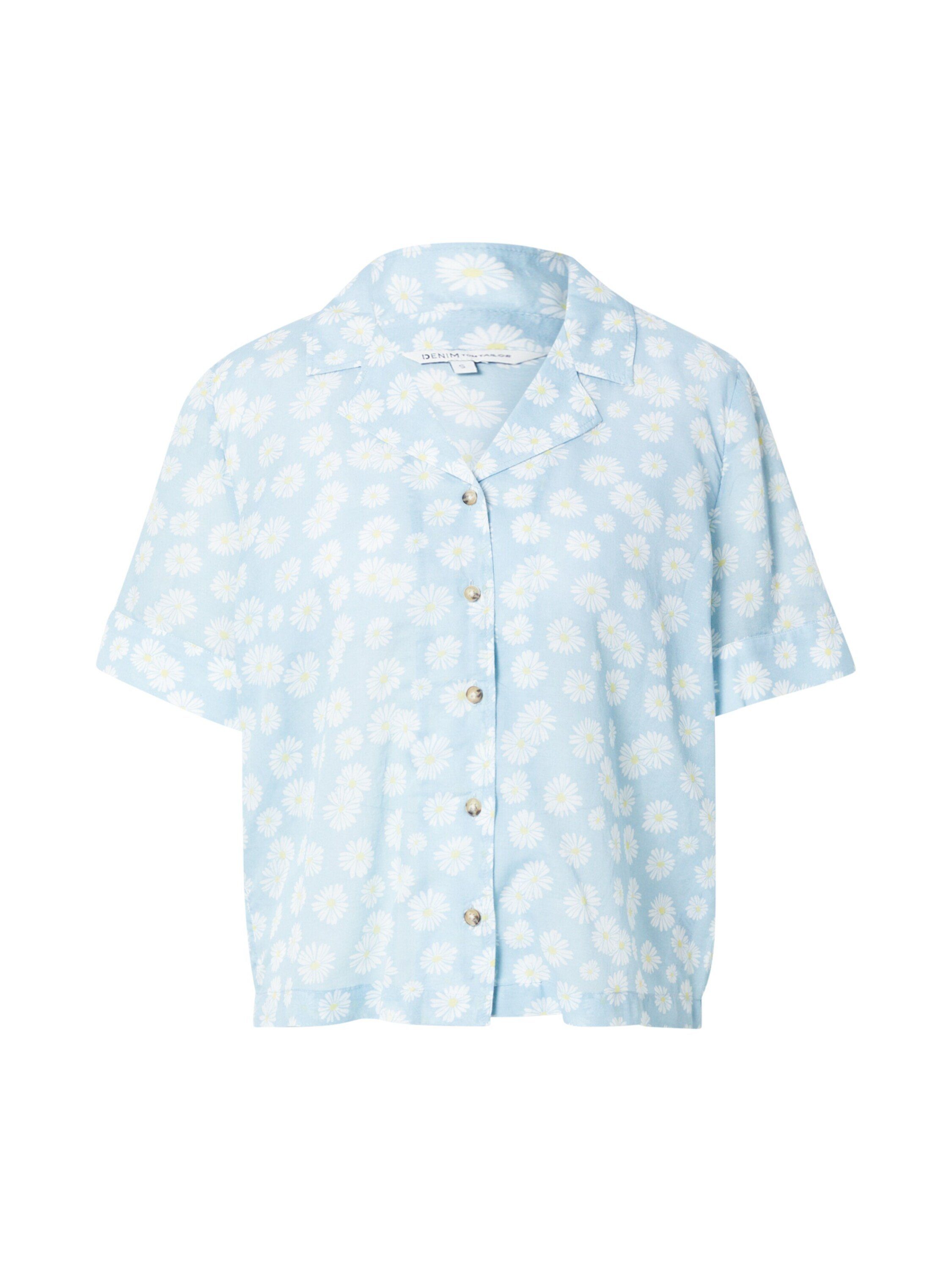 Tom Tailor Denim Kurzarmbluse 1 Tlg Plainohne Details Abgesteppter