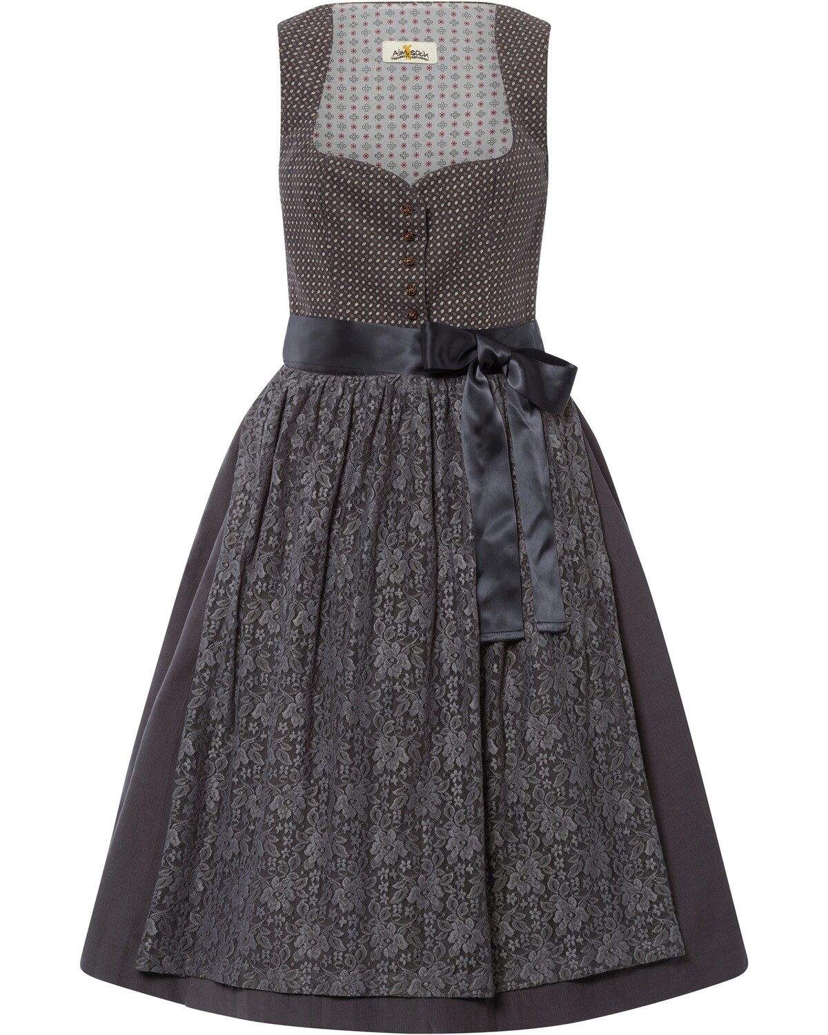 Almsach Dirndl Midi-Dirndl Cord, Trachtenkleid