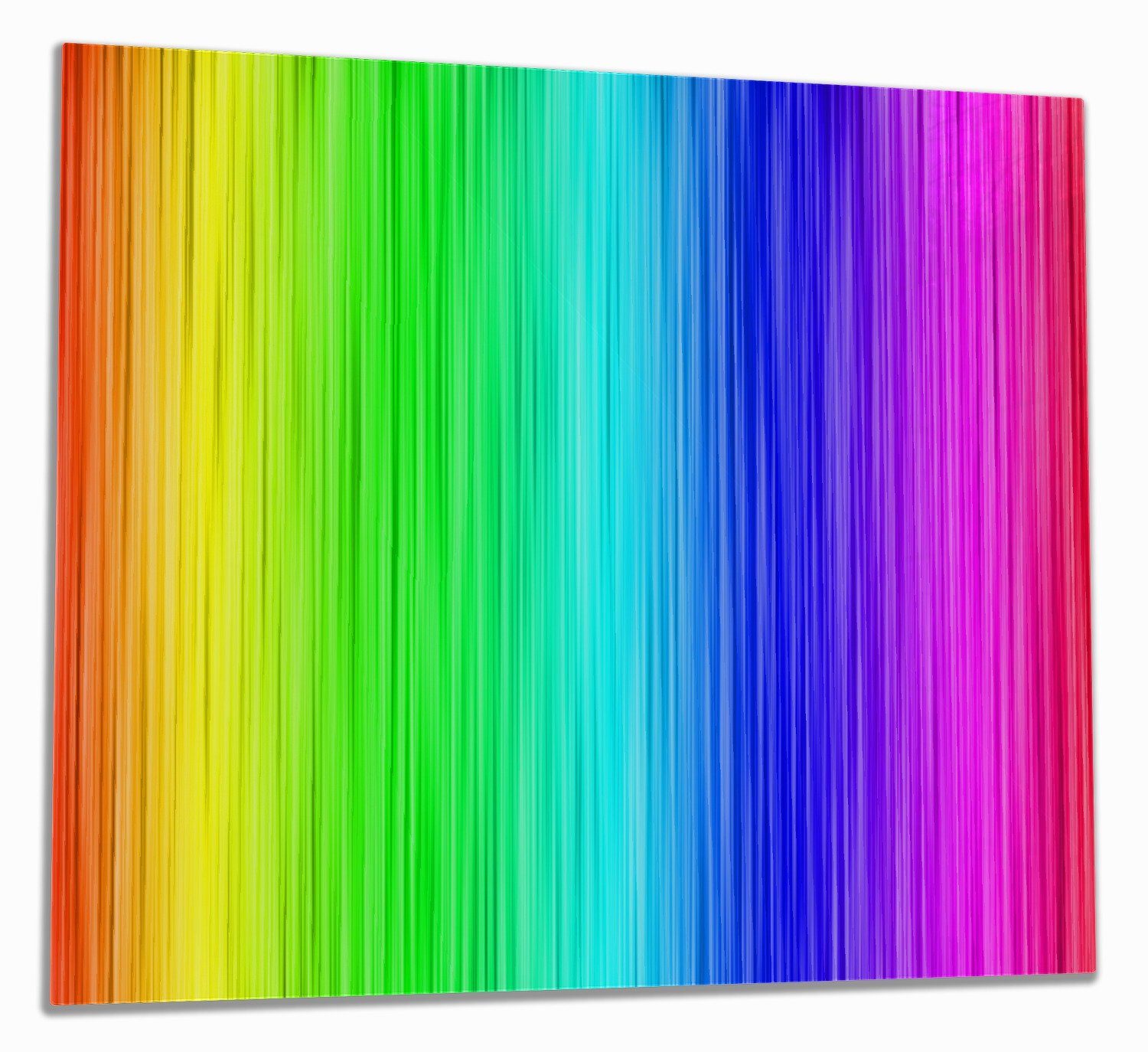 Wallario Herd Abdeckplatte Regenbogenmuster Farben Rot Gelb Grün