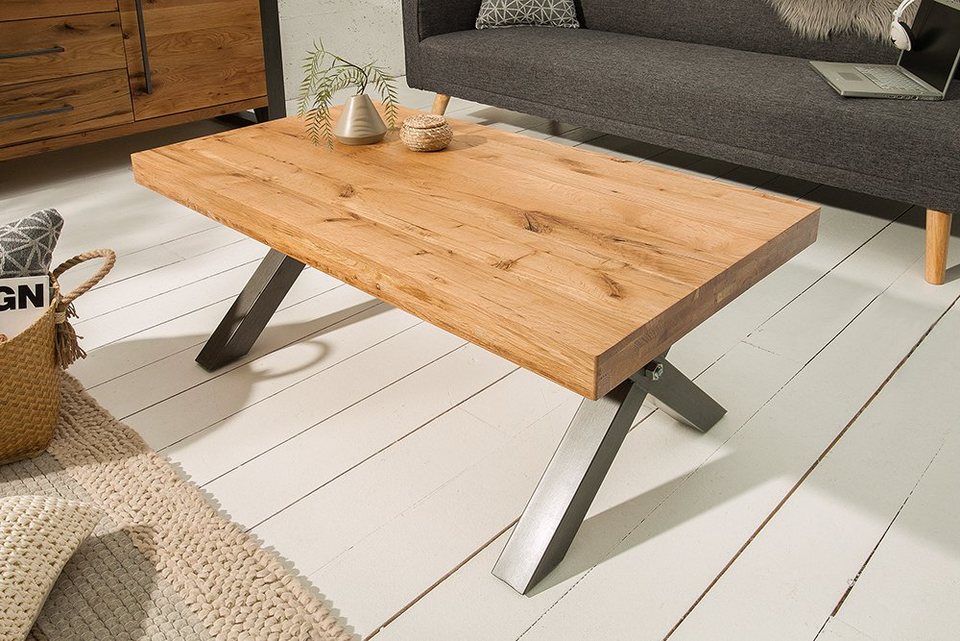 Riess Ambiente Couchtisch Thor 110cm Natur Anthrazit Einzelartikel