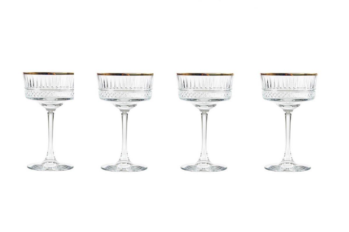 Pasabahce Gläser Set Elysia Golden Touch Champagne Gläser Artnr