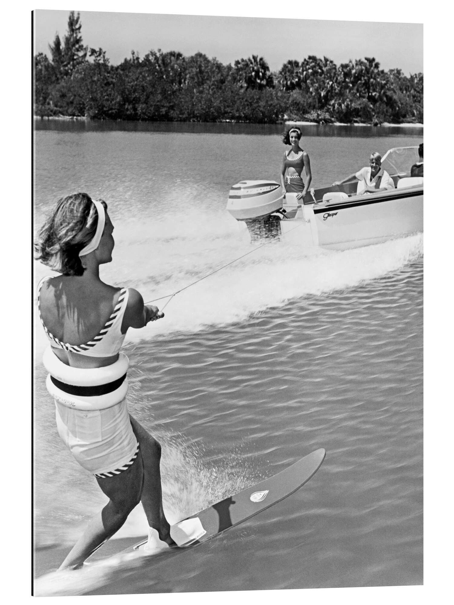 Posterlounge Xxl Wandbild Vintage Water Ski Collection Slalom Wasser