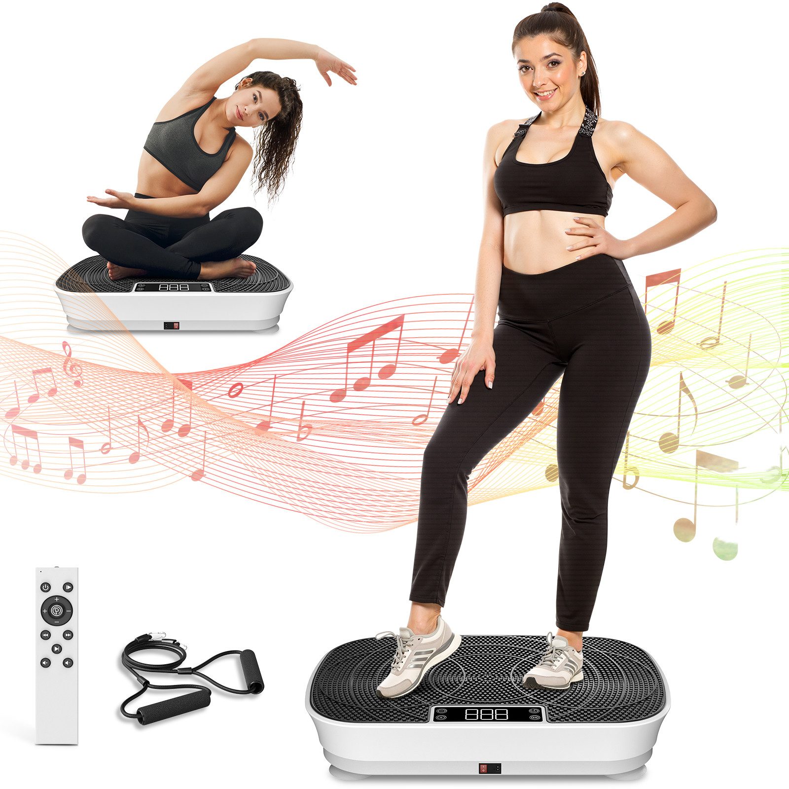ChaCool Vibrationsplatte Profi Vibrationsboard mit Bluetooth Bis 120KG ...
