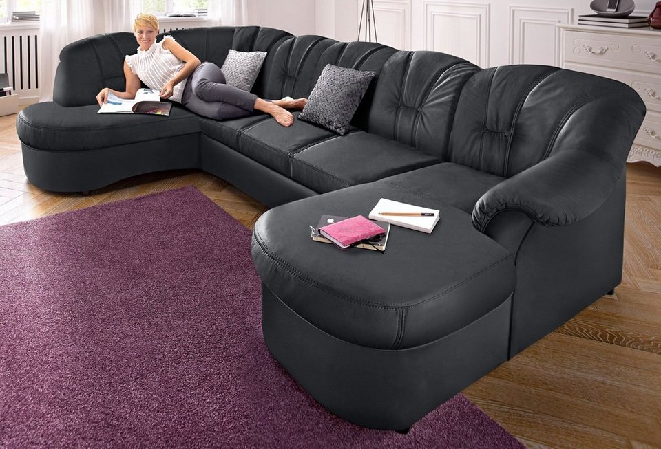 Domo Collection Wohnlandschaft Flores Wahlweise Mit Bettfunktion