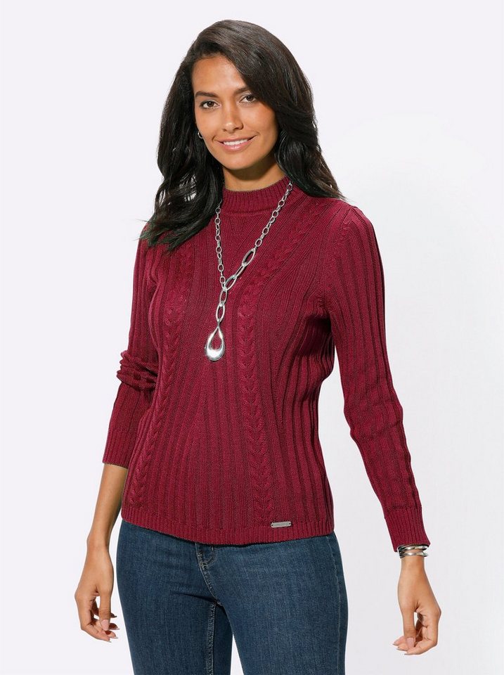Witt Strickpullover Pullover Toller Mix Aus Zopf And Strukturmuster
