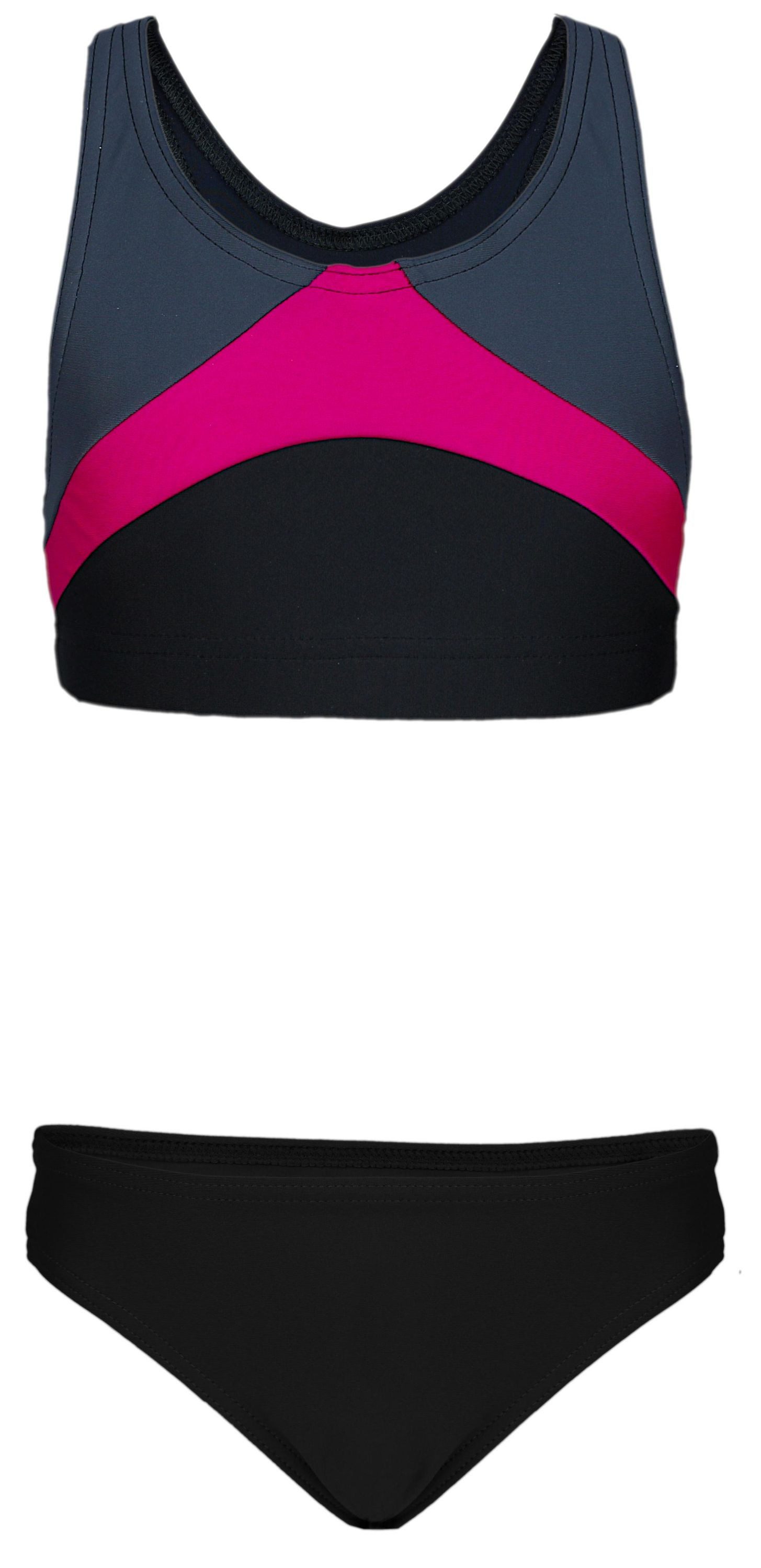 Aquarti Bustier-Bikini Aquarti Mädchen Sport Bikini Racerback Bustier ...