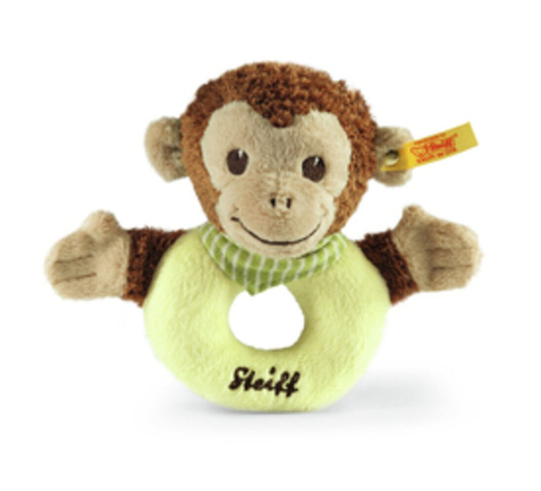 Steiff Kuscheltier Steiff Greifring Affe Jocko 12 cm