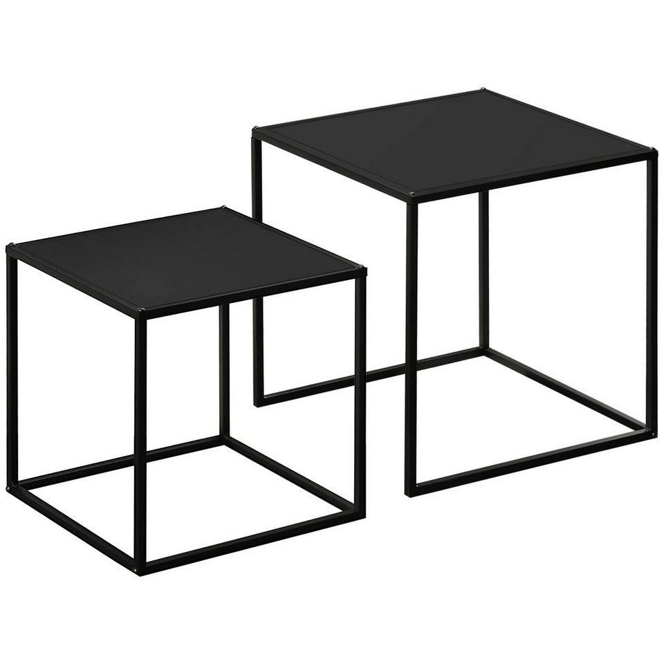 Homcom Couchtisch Beistelltisch Satztisch40 X 40 X 40cm Set 2 St