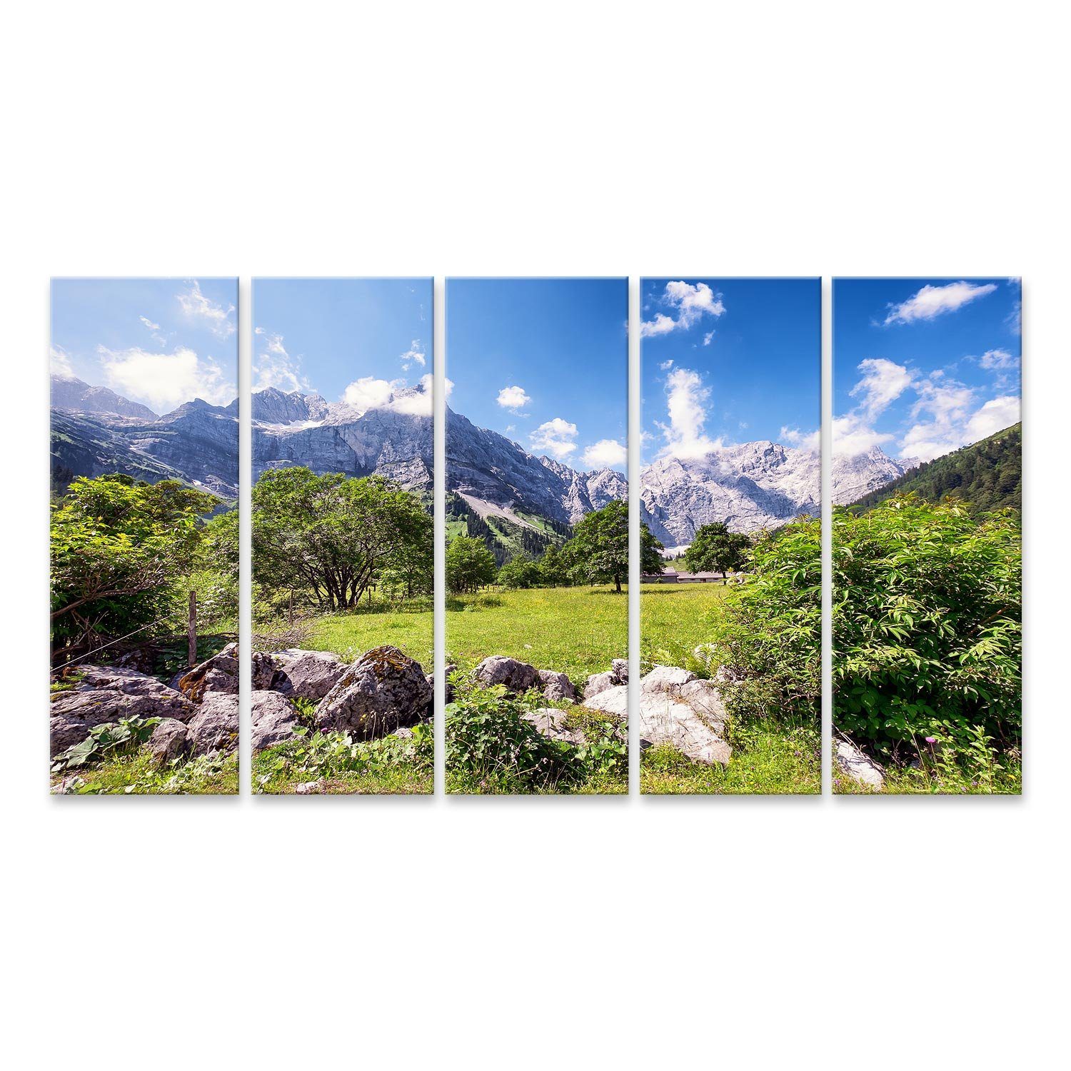 islandburner Leinwandbild Bild auf Leinwand Karwendelgebirge In Österreich Europäischen Alpen W