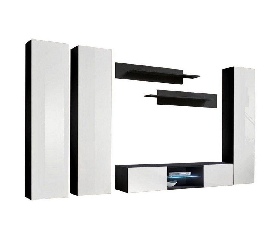 Jvmoebel Wohnzimmer Set Wohnzimmer Set Wohnwand Wandschrank Tv Ständer