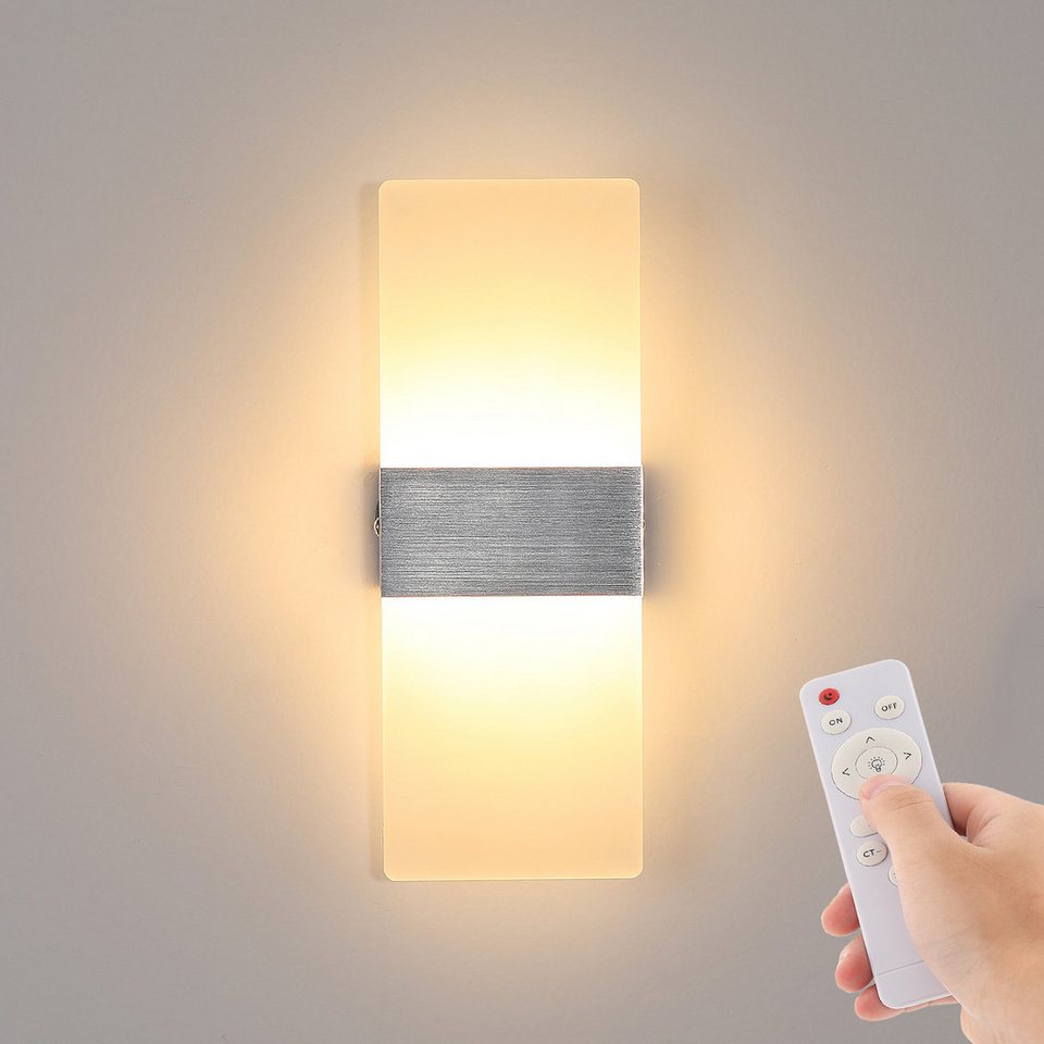 Oyajia Wandleuchte 12w Dimmbar Led Wandleuchte Innen 3000 6000k Up