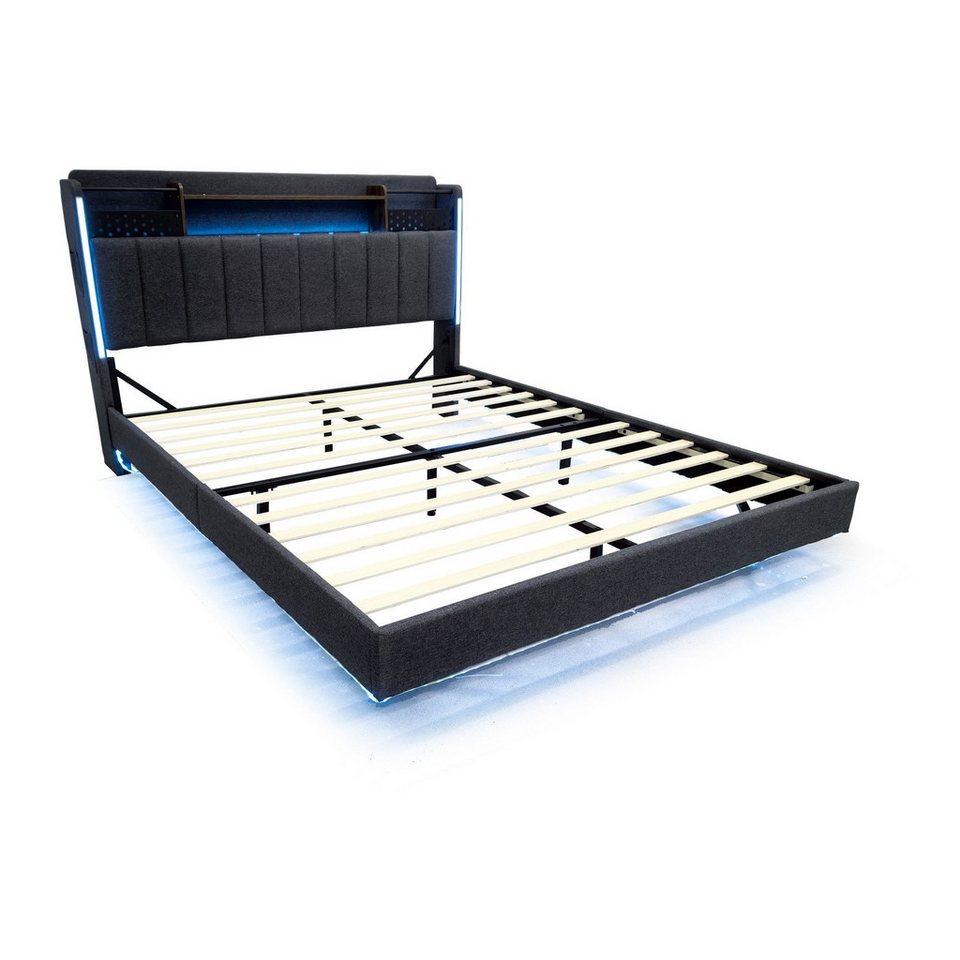 Gotagee Polsterbett Doppelbett 160x200cm Stauraum Jugendbett