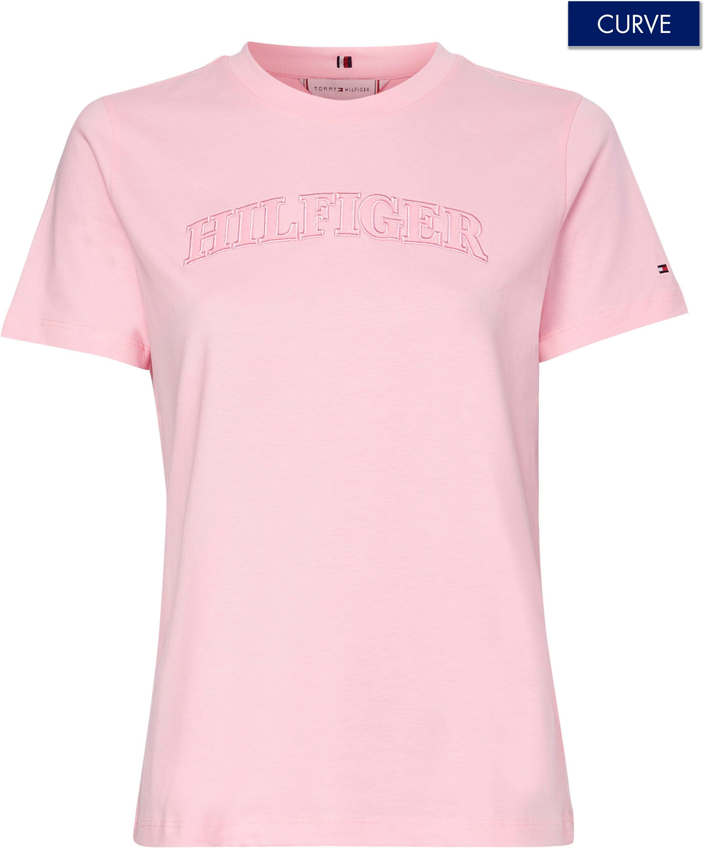 Tommy Hilfiger Curve T Shirt Crv Reg Tonal Varsity C Nk Ss Mit Tommy