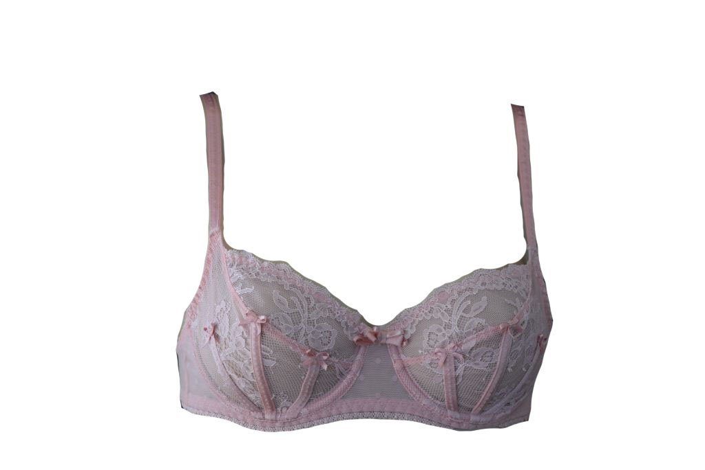Aubade Schneidebrett Balconette BH 75 B Retro Pink Bügel BH