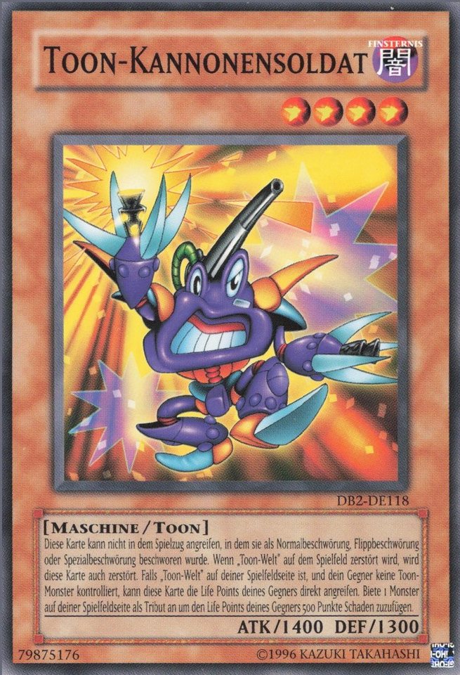 Recollectibles Sammelkarte Yugioh Karte Toon Kanonensoldat Deutsch Yu