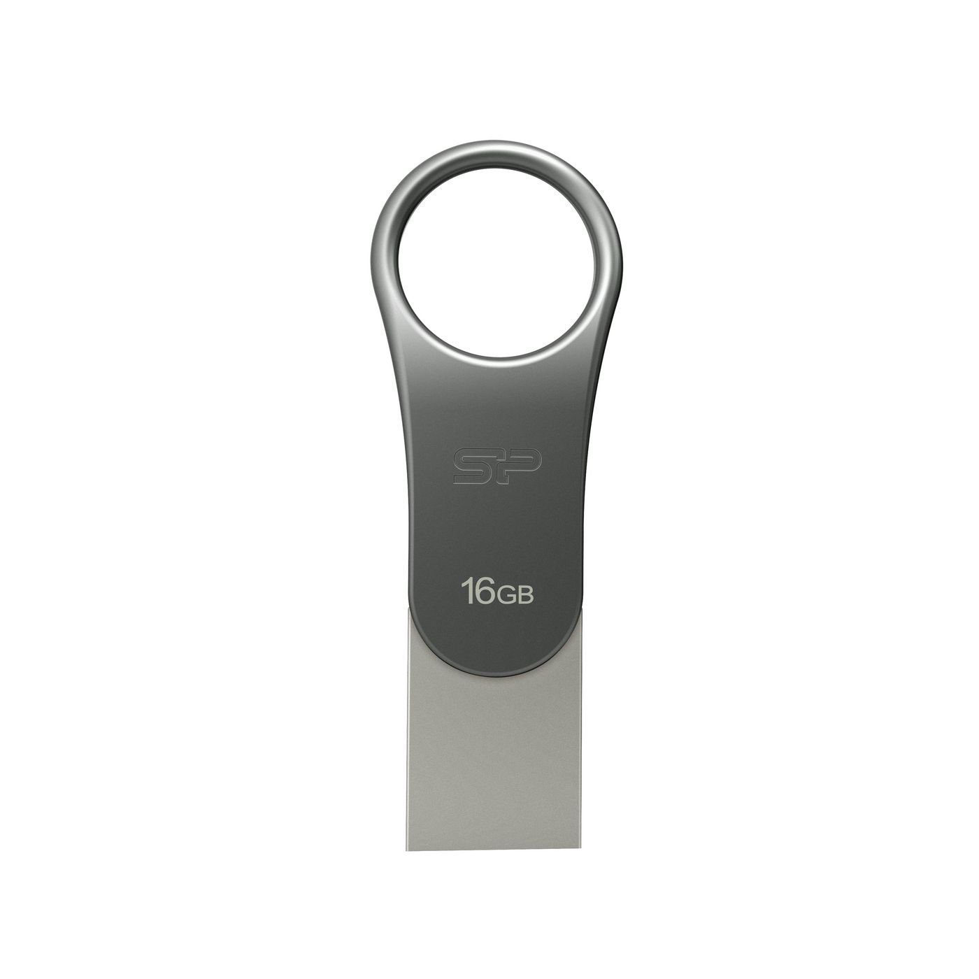 SILICON POWER USB-Stick 16GB Silicon Power C80 3.0 Silver Type-C Ready ...