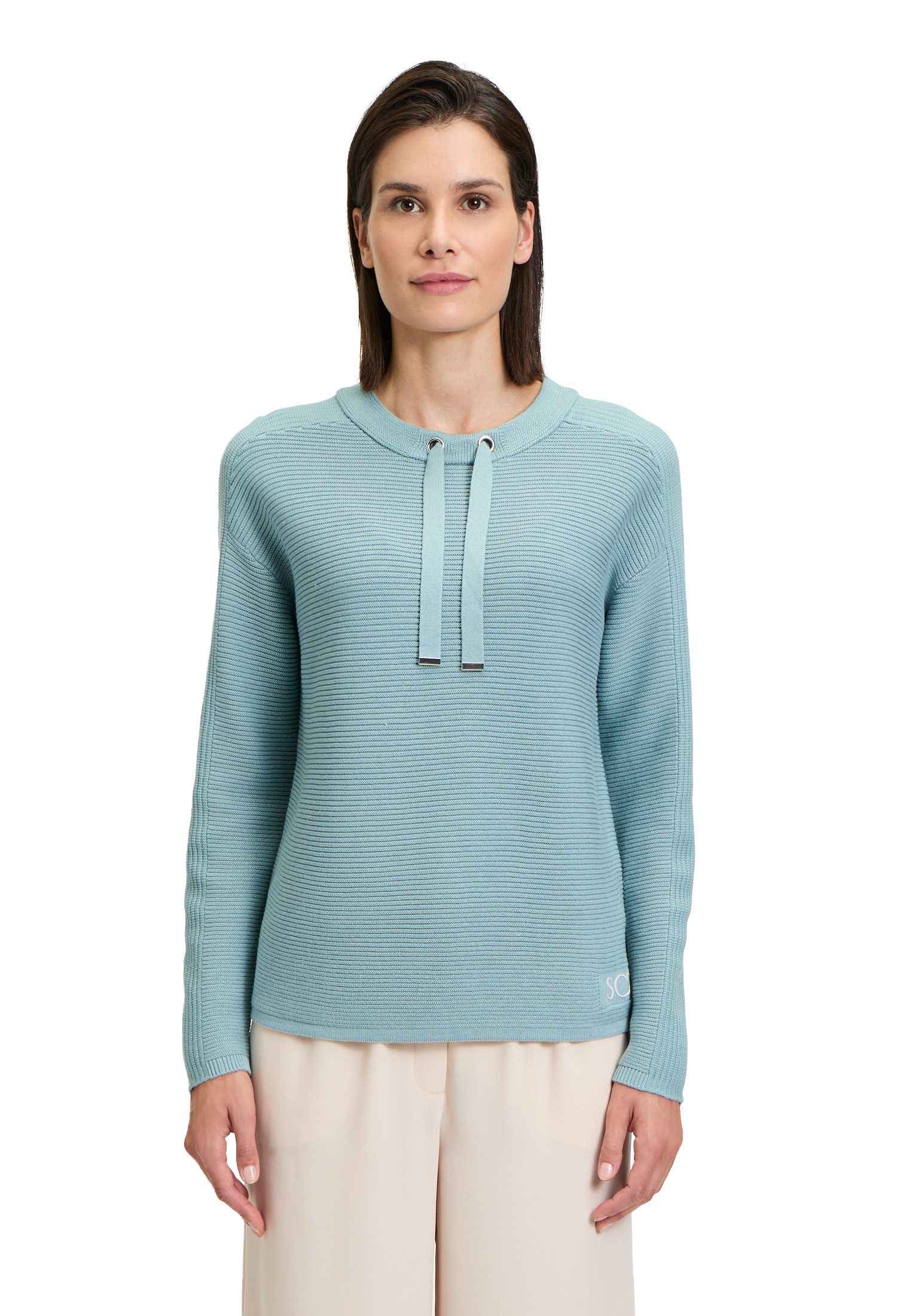 Betty Barclay Strickpullover Betty Barclay Strickpullover unifarben (1-tlg) Bindeband, Unser ...