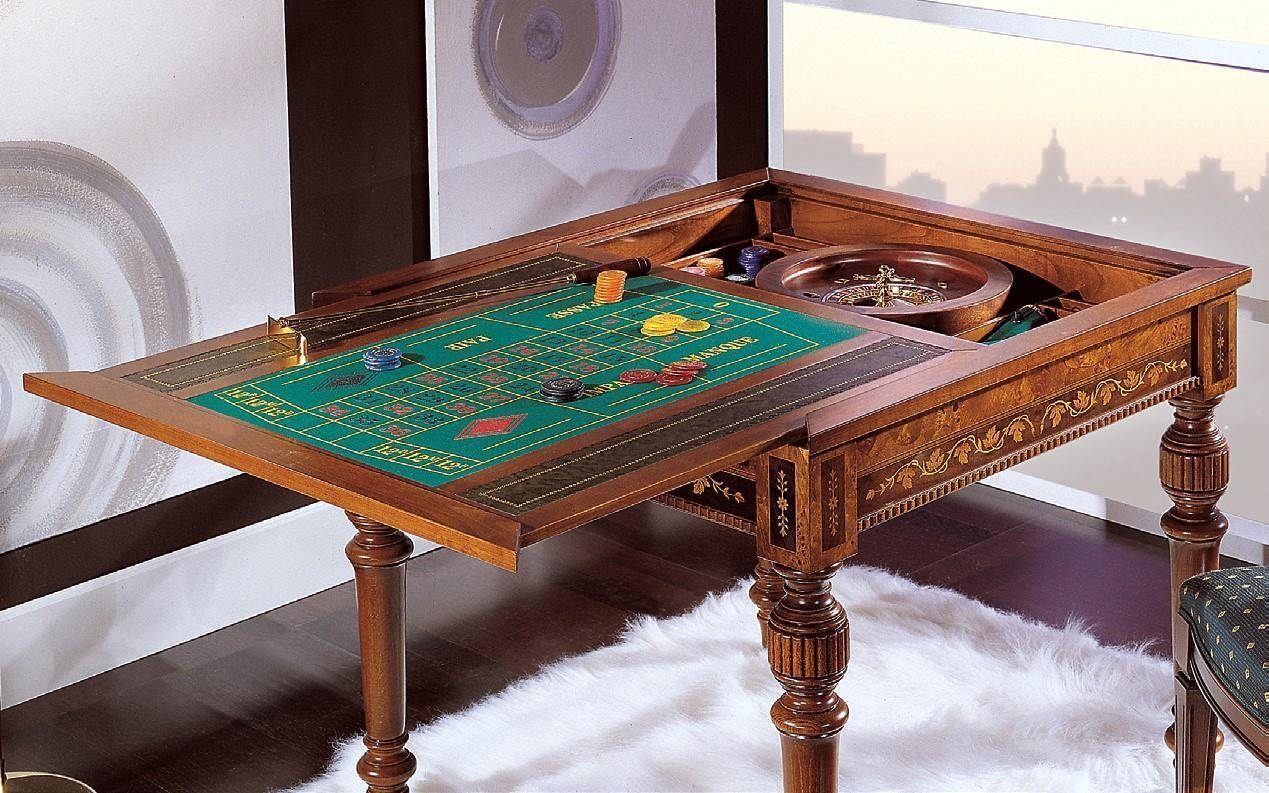 JVmoebel Spieltisch, Made in Europa, Maße Tisch: 90 x 90 x 80 cm